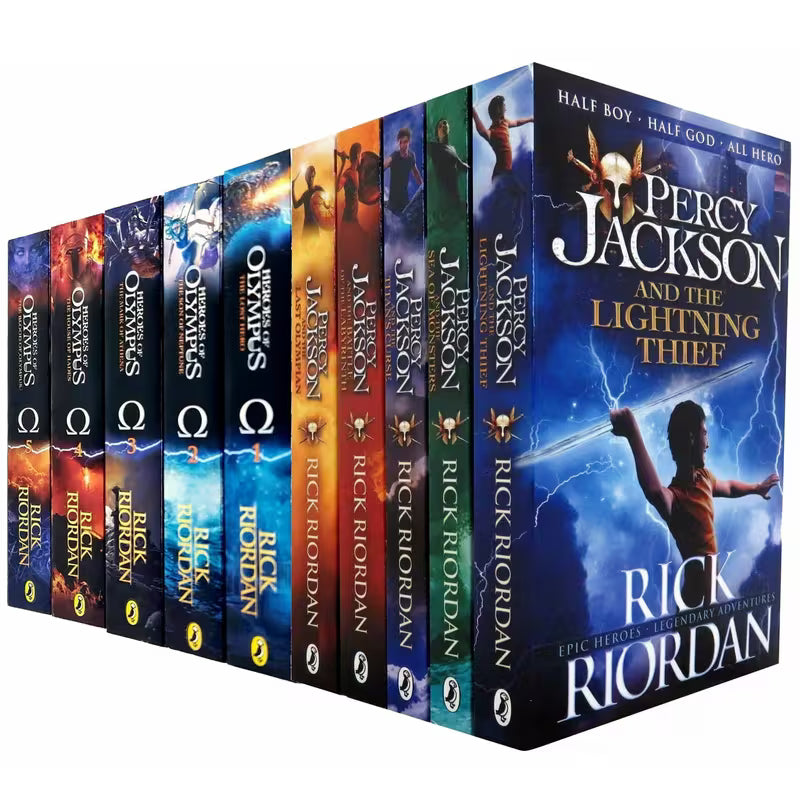 Heroes of Olympus & Percy Jackson Series Collection 10 Books Set by ...