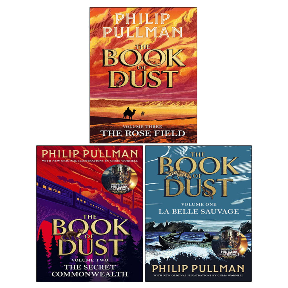 Philip Pullman 3 Books Collection Set (La Belle Sauvage, The Rose Field ...