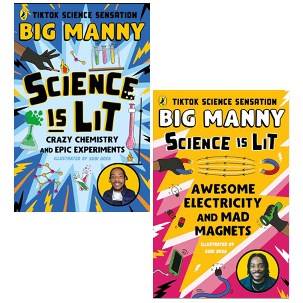 Big Manny 2 Books Collection Set (Awesome Electricity and Mad Magnets ...