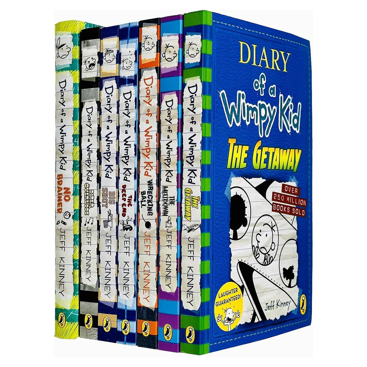 Diary of a Wimpy Kid Series 12-18 Collection 7 Books Set By Jeff Kinney ...