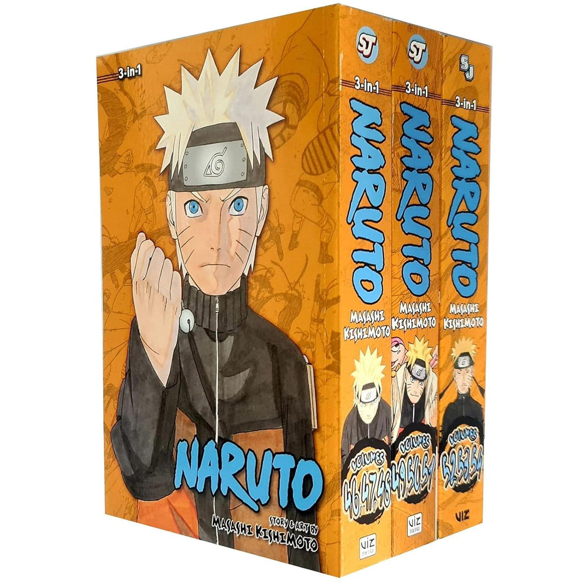 Naruto Ombnibus Series 3 Books Collection Set-3 In 1 Volumes Set Inclu ...