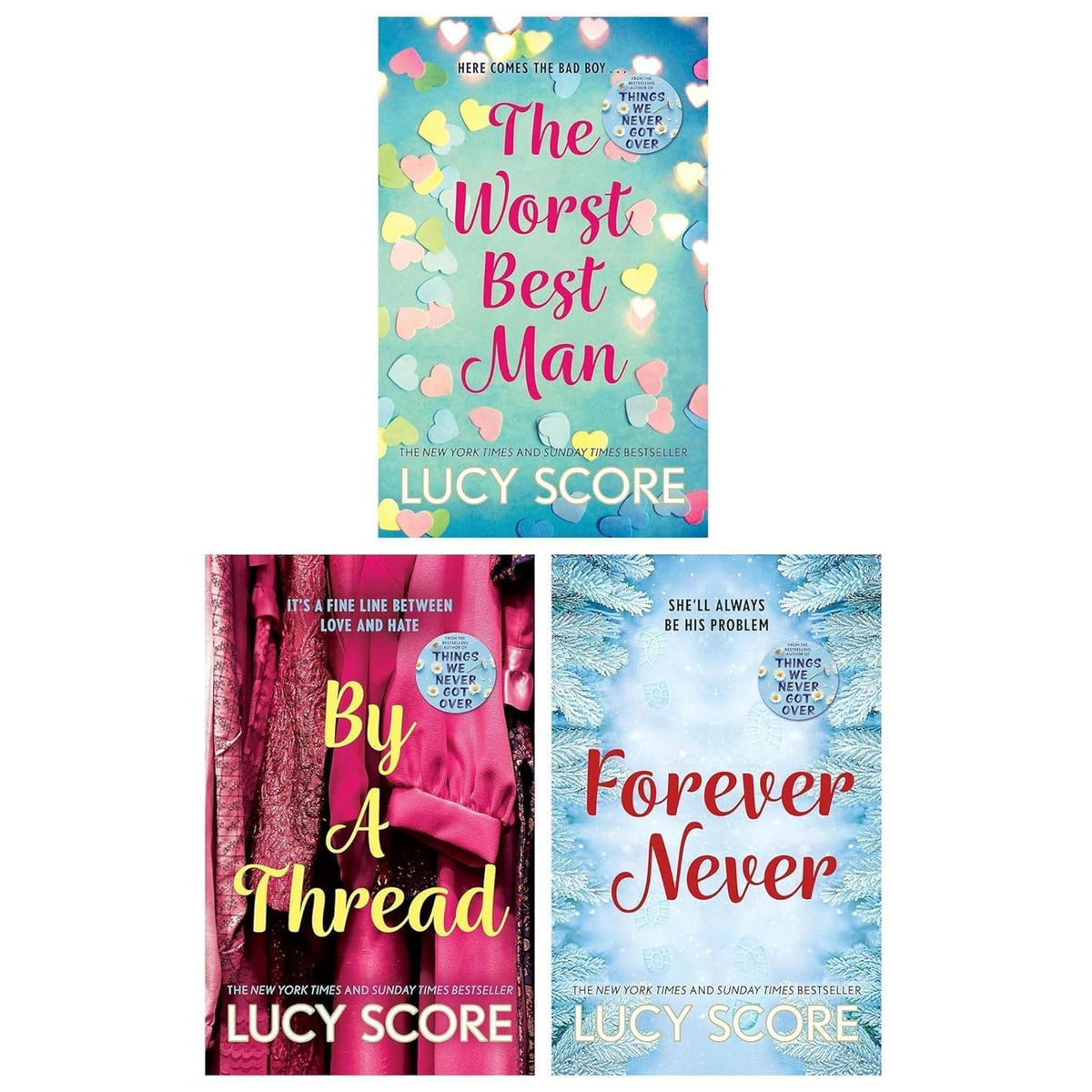 Lucy Score Collection 3 Books Set (The Worst Best Man, By a Thread ...
