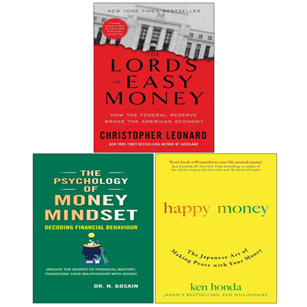 Lords of Easy Money, Psychology of Money Mindset, Happy Money 3 Books ...