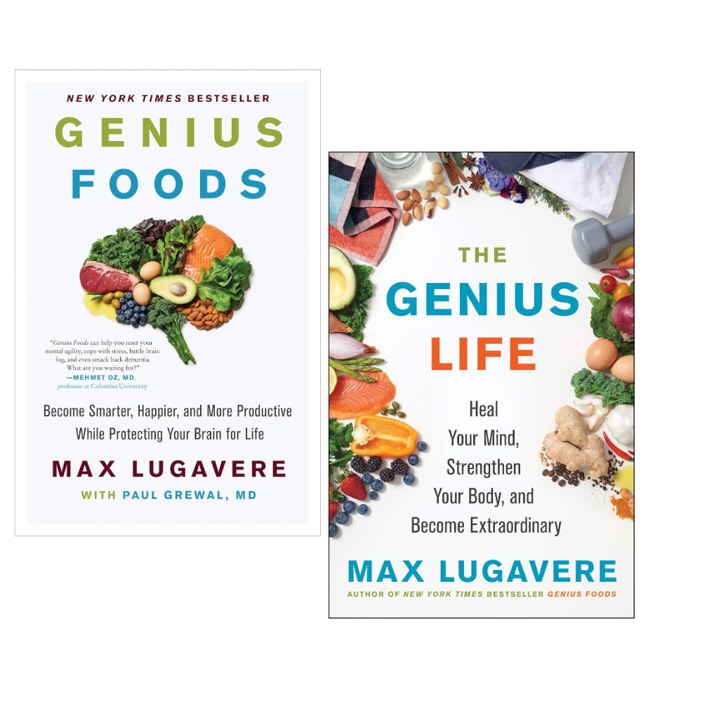 Genius Living Series 1 & 2 by Max Lugavere 2 Books Set (Genius Foods ...