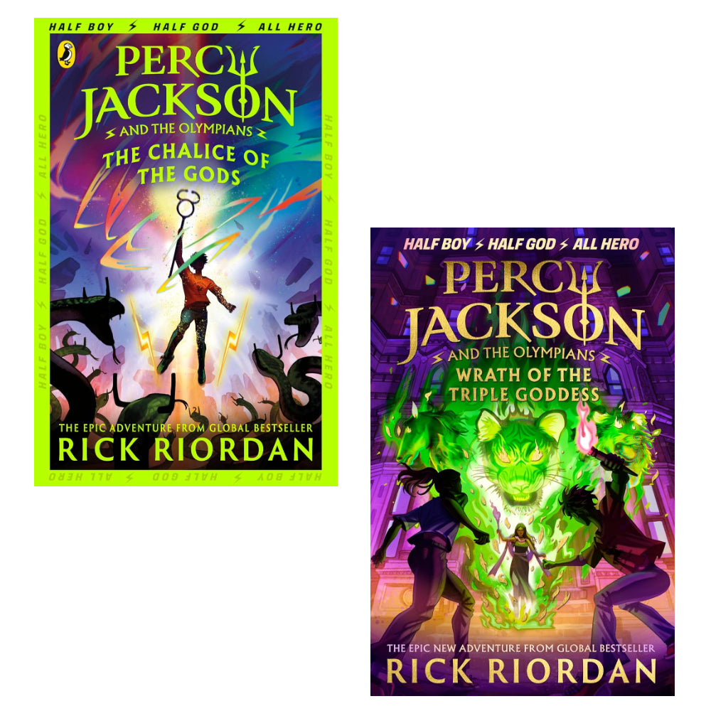 Percy Jackson and The Olympians Series By Rick Riordan 2 Books Set (The ...