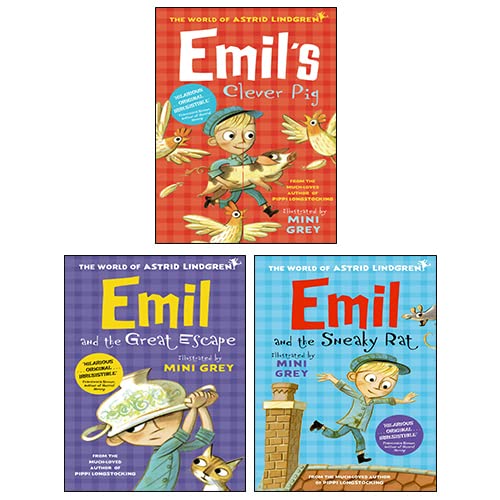 Astrid Lindgren Emil 3 Books Collection Set (Emil and the Great Escape ...