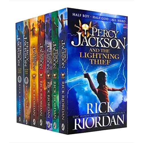 Percy Jackson Collection 7 Books Set By Rick Riordan (Greek Gods,Heros ...