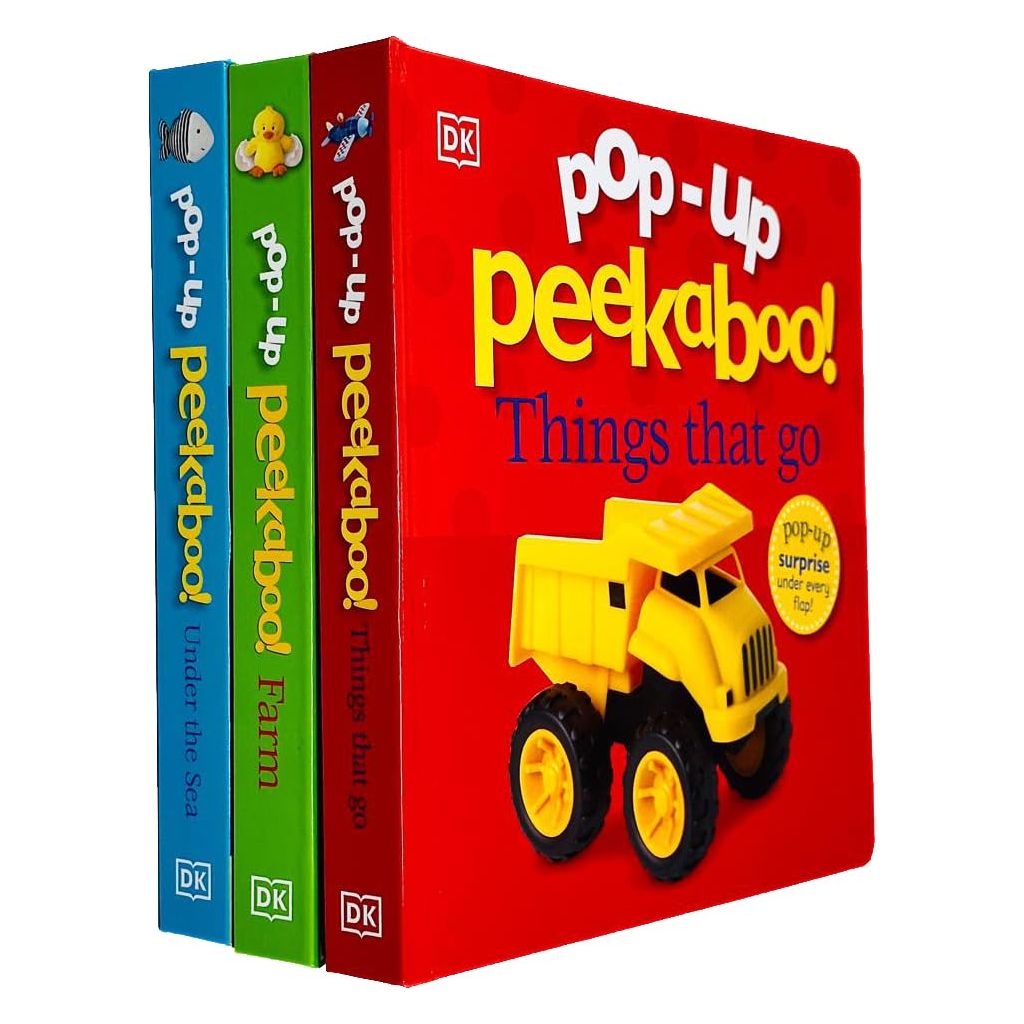 Pop-Up Peekaboo! 3 Books Collection Set By DK (Pop-Up Peekaboo! Things ...