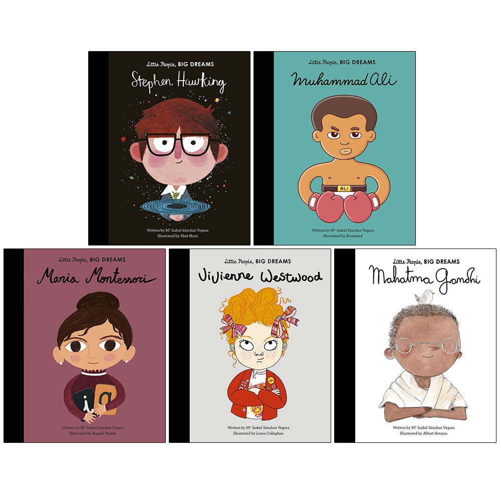 Little People Big Dreams Series 5 Collection Books Set Book 21 To 25 ...