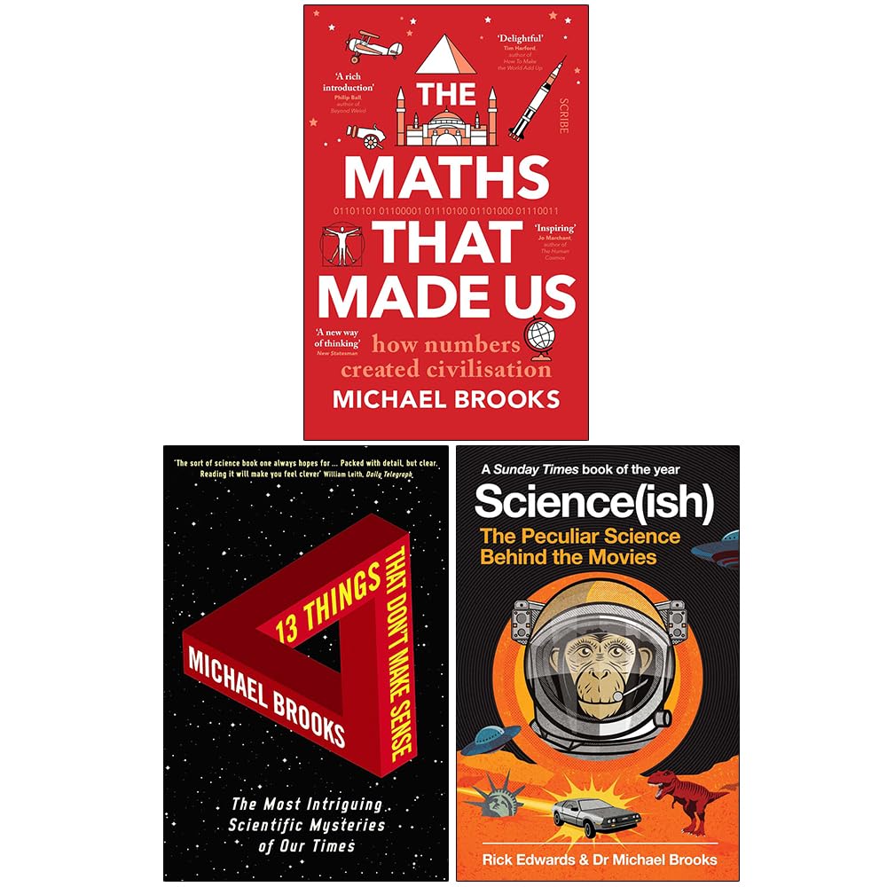 Michael Brooks Collection 3 Books Set (The Maths That Made Us, 13 ...