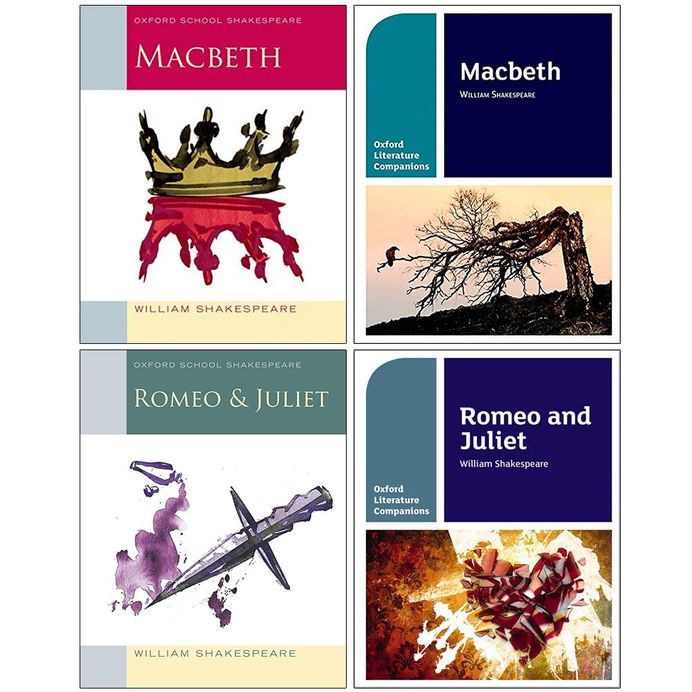 Oxford School William Shakespeare 4 Books Collection Set (Macbeth ...
