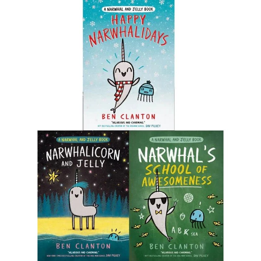 Narwhal and Jelly Series 3 Books Collection Set by Ben Clanton | The ...