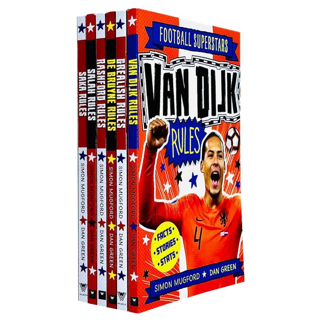 Football Superstars 6 Books Series 2 Collection Set By Simon Mugford ...