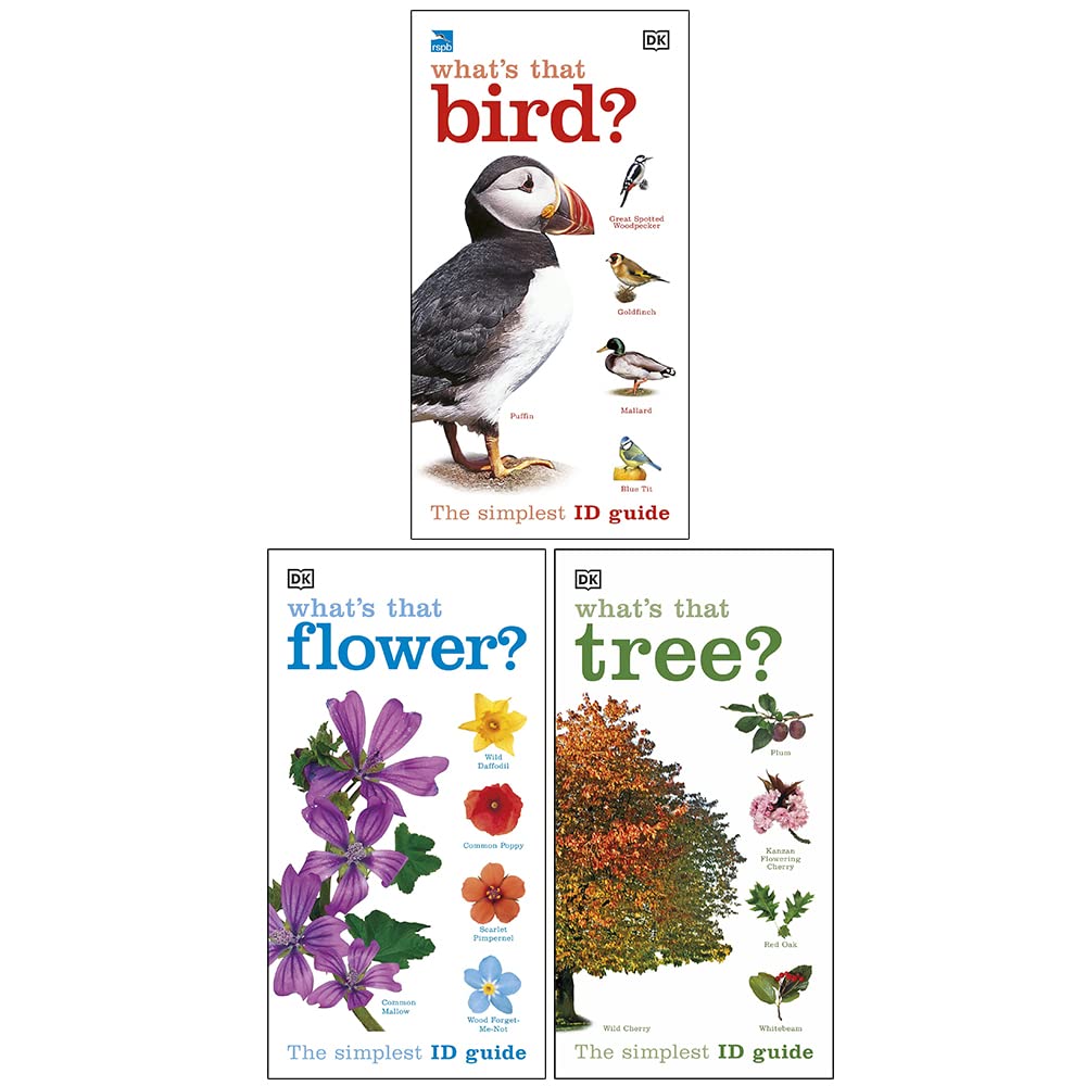 RSPB What's That Guides Collection 3 Books Set By DK (RSPB What's that ...