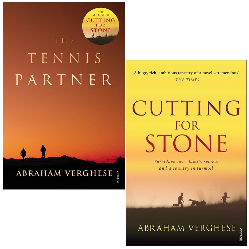 Abraham Verghese Collection 2 Books Set (The Tennis Partner & Cutting ...