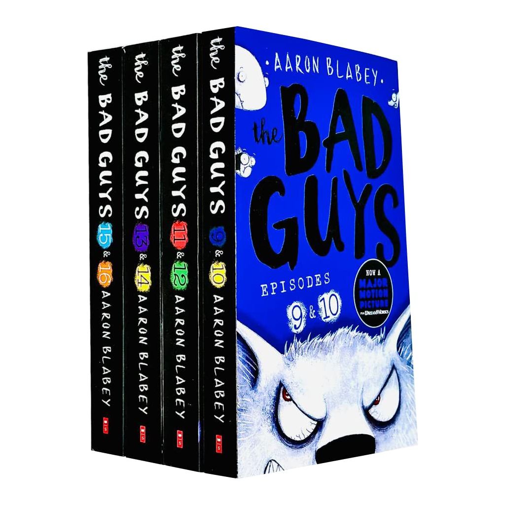 The Bad Guys Episodes 9-16 Collection 4 Books Set by Aaron Blabey (Big ...
