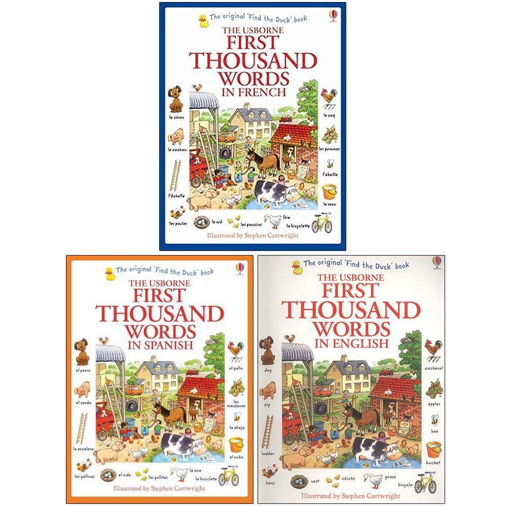 Usborne First Thousand Words 3 Books Collection Set By Heather Amery ...