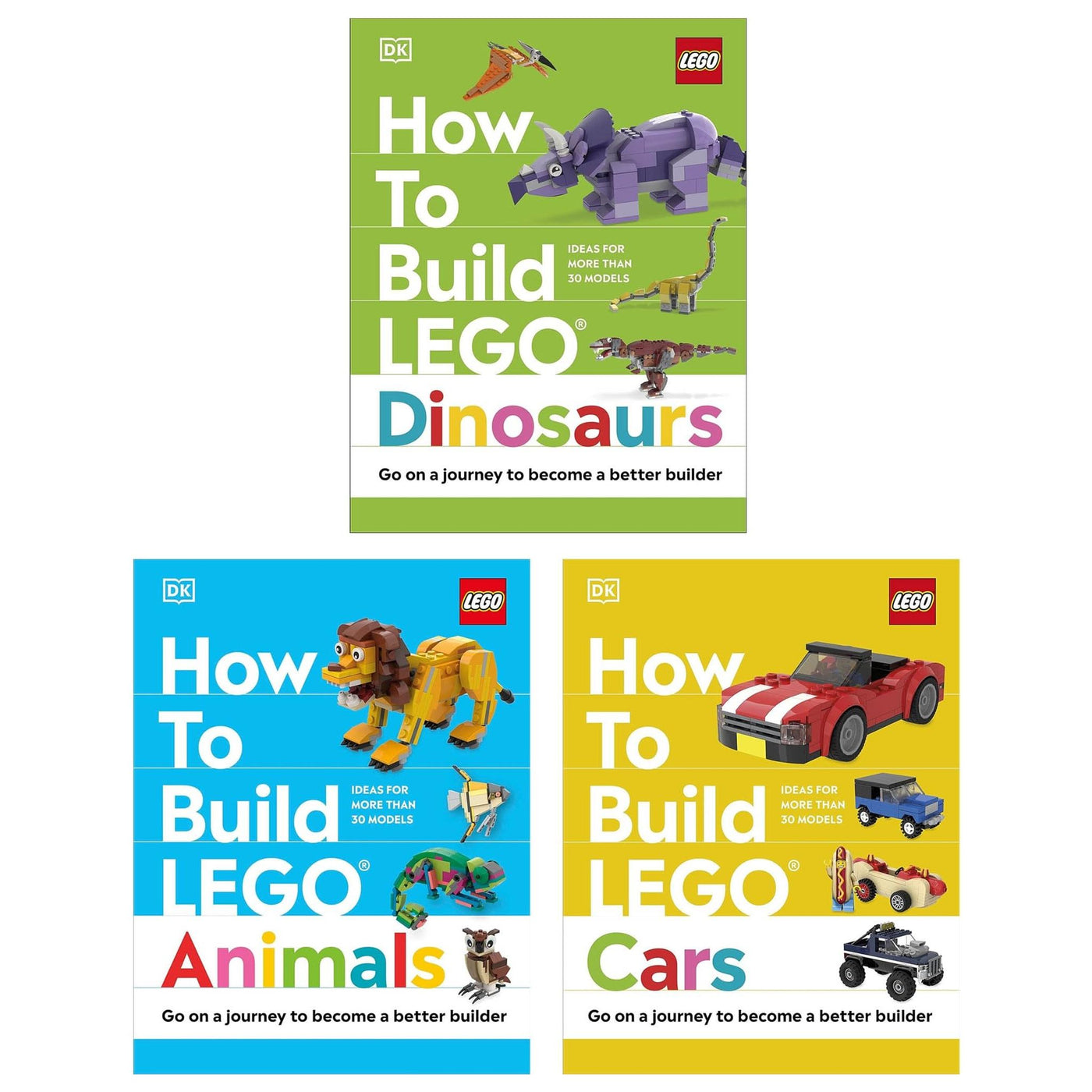 How to Build LEGO Series 3 Books Collection Set (How to Build LEGO Cars ...