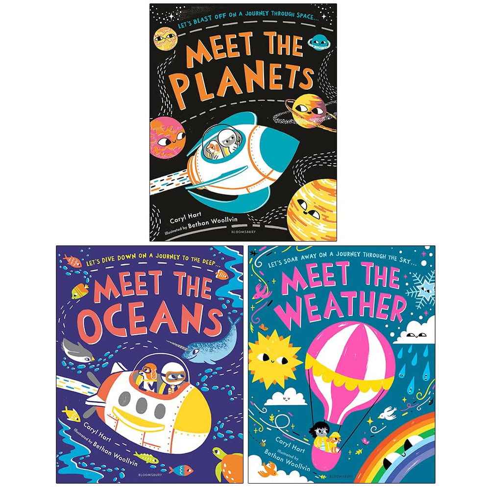 Caryl Hart Meet the Collection 3 Books Set (Planets, Oceans, Weather ...