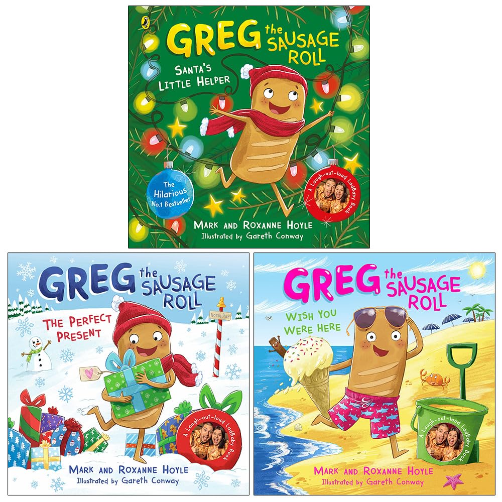 Greg the Sausage Roll Collection 3 Books Set By Mark Hoyle & Roxanne ...