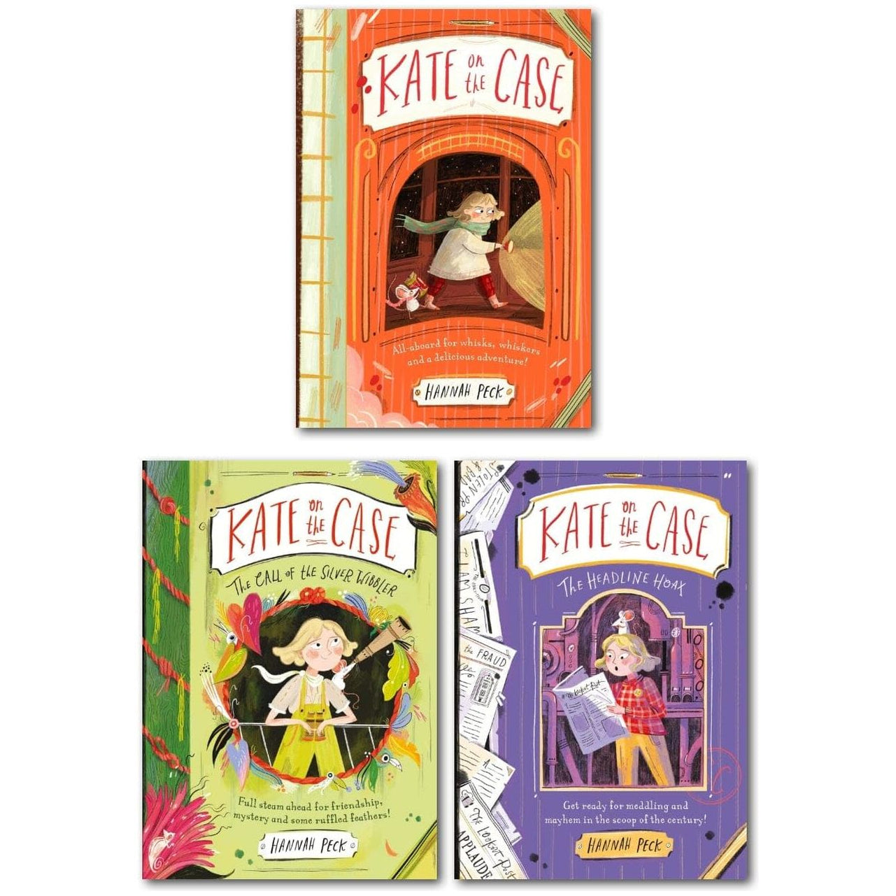 Kate On The Case Series By Hannah Peck 3 Books Collection Set (Kate on ...