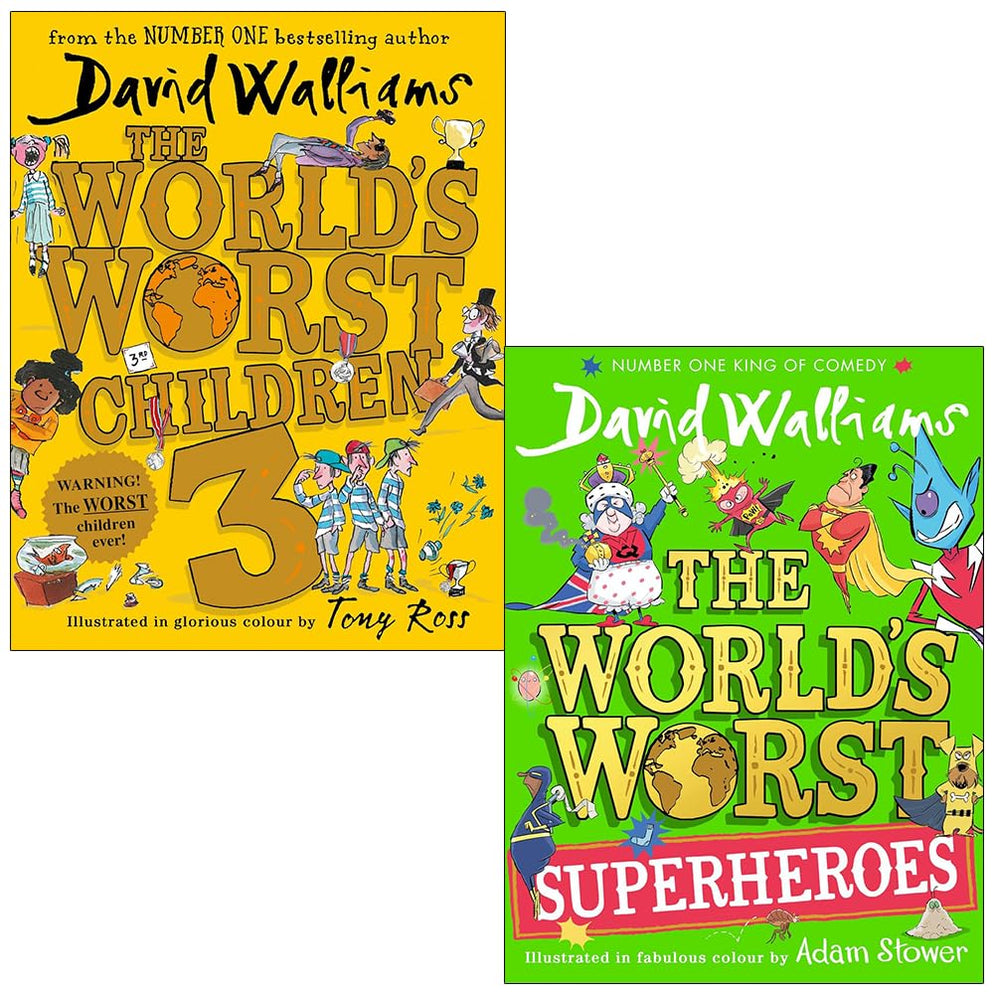 The World's Worst Series 2 Books Collection Set By David Walliams (The ...