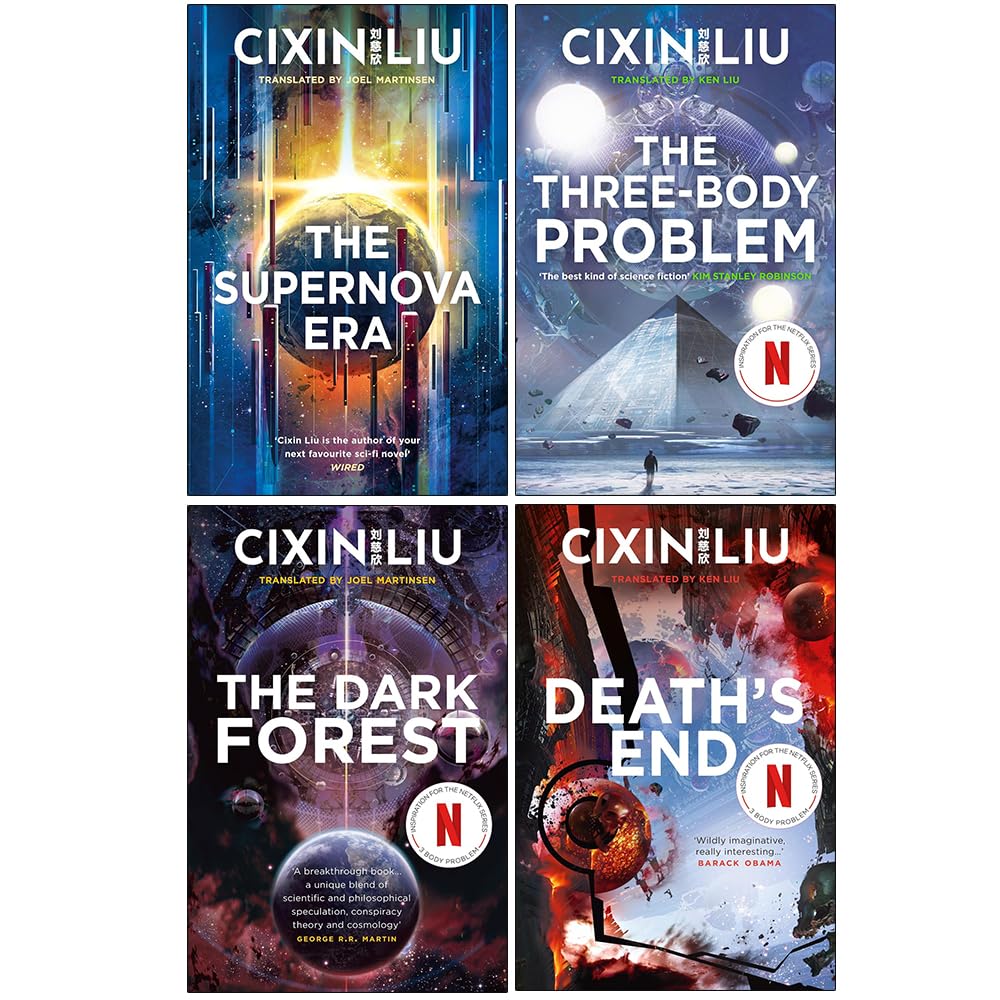 Cixin Liu 4 Books Collection Set (The Supernova Era, The Three-Body Pr ...