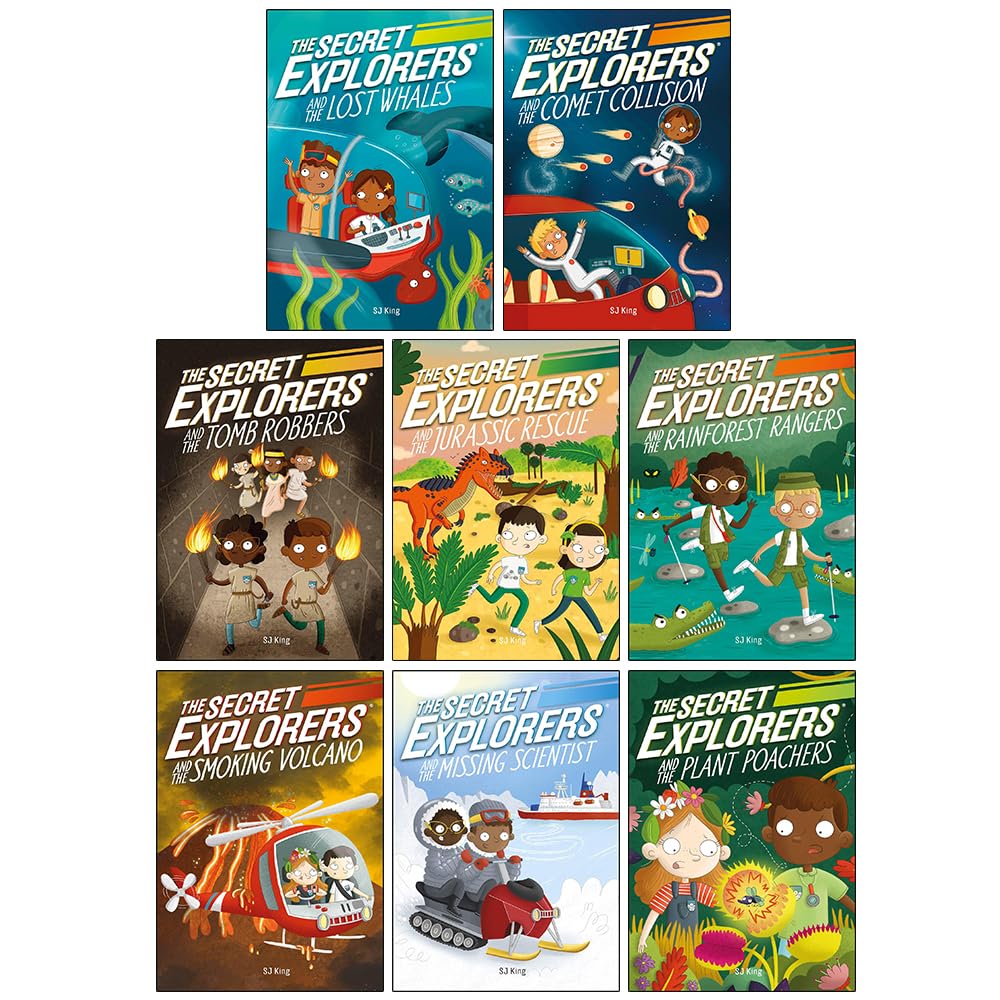 The Secret Explorers 8 Book Set SJ King Fiction Paperback — The Book Bundle