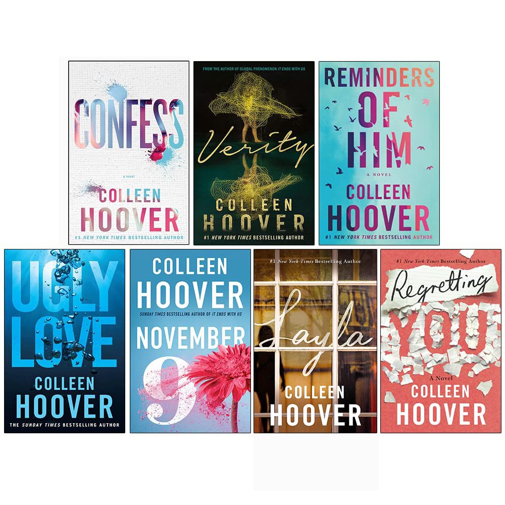 Colleen Hoover Collection 7 Books Set (Confess, Verity, Reminders of ...