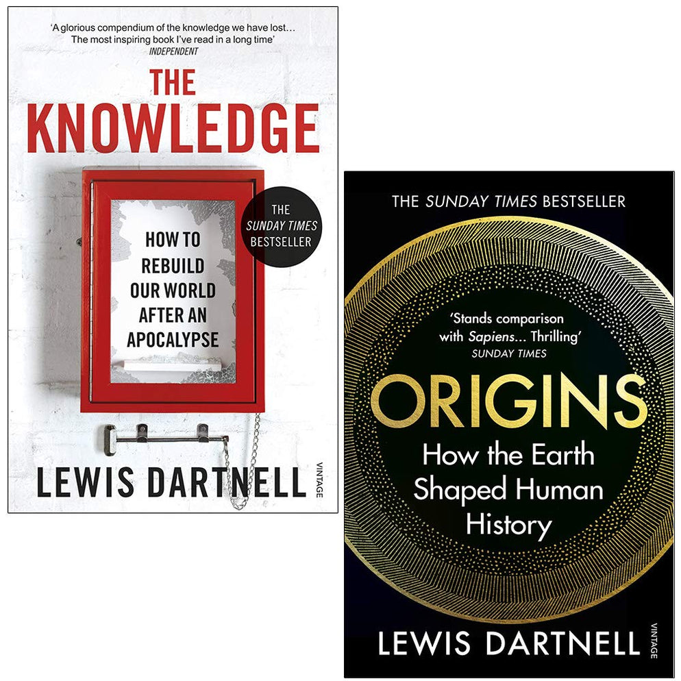 Lewis Dartnell 2 Books Collection Set(The Knowledge and Origins)