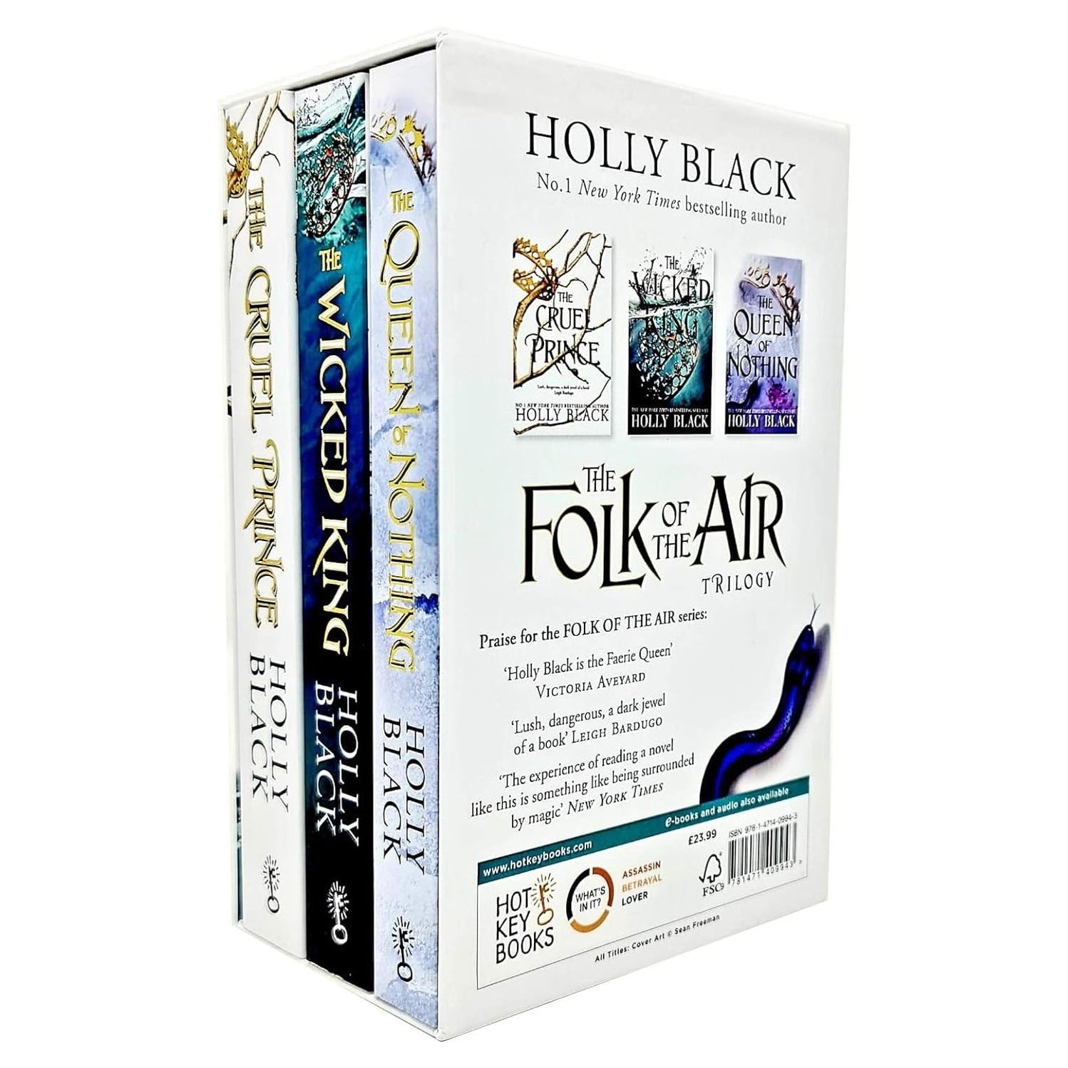The Folk of the Air Series Trilogy 3 Books Box Collection Set By Holly Black (The Cruel Prince ...