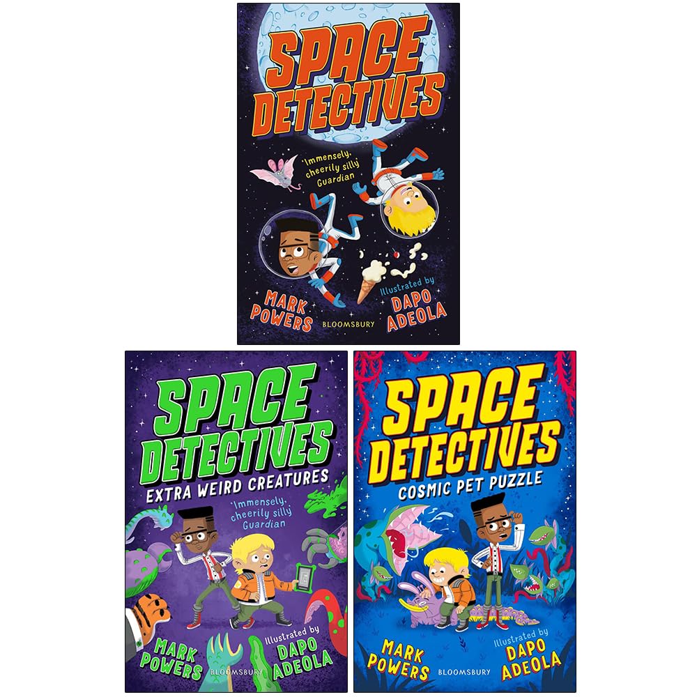 Space Detectives Series 3 Books Collection Set By Mark Powers (Space Detectives, Extra Weird ...