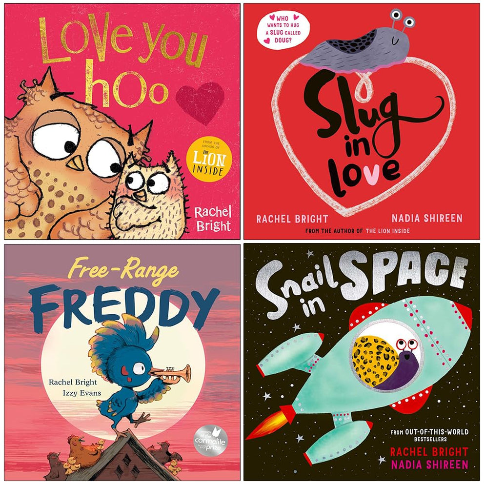 Rachel Bright Collection 4 Books Set (Love You Hoo, Slug in Love, Free ...