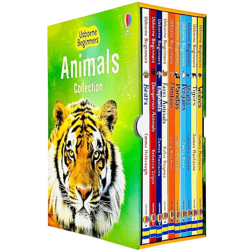 Usborne Beginners Animals Collection 10 Books Box Set (Bears, Dangerous ...