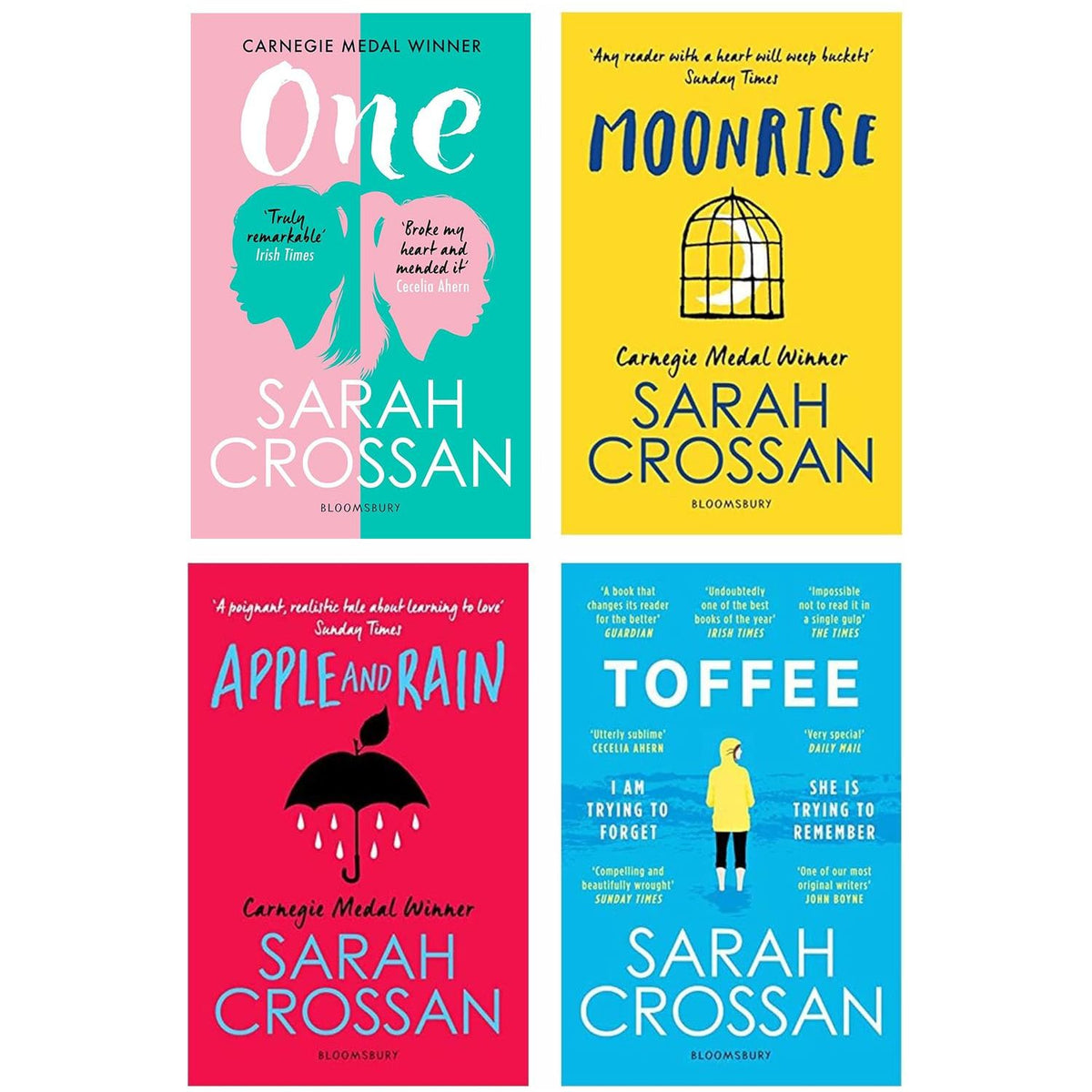 Sarah Crossan Collection 4 Books Set (One, Moonrise, Apple and Rain ...