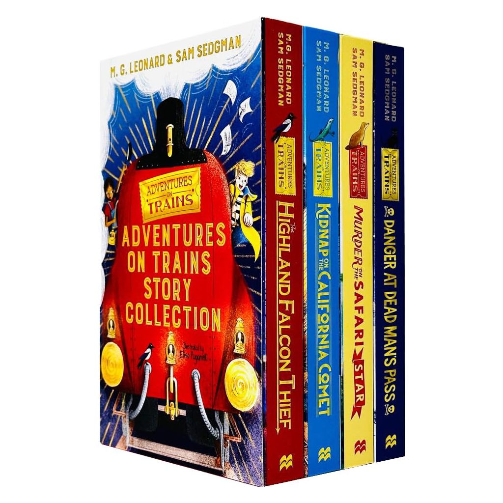 Adventures on Trains 4 Books Collection Box Set By M. G. Leonard & Sam ...