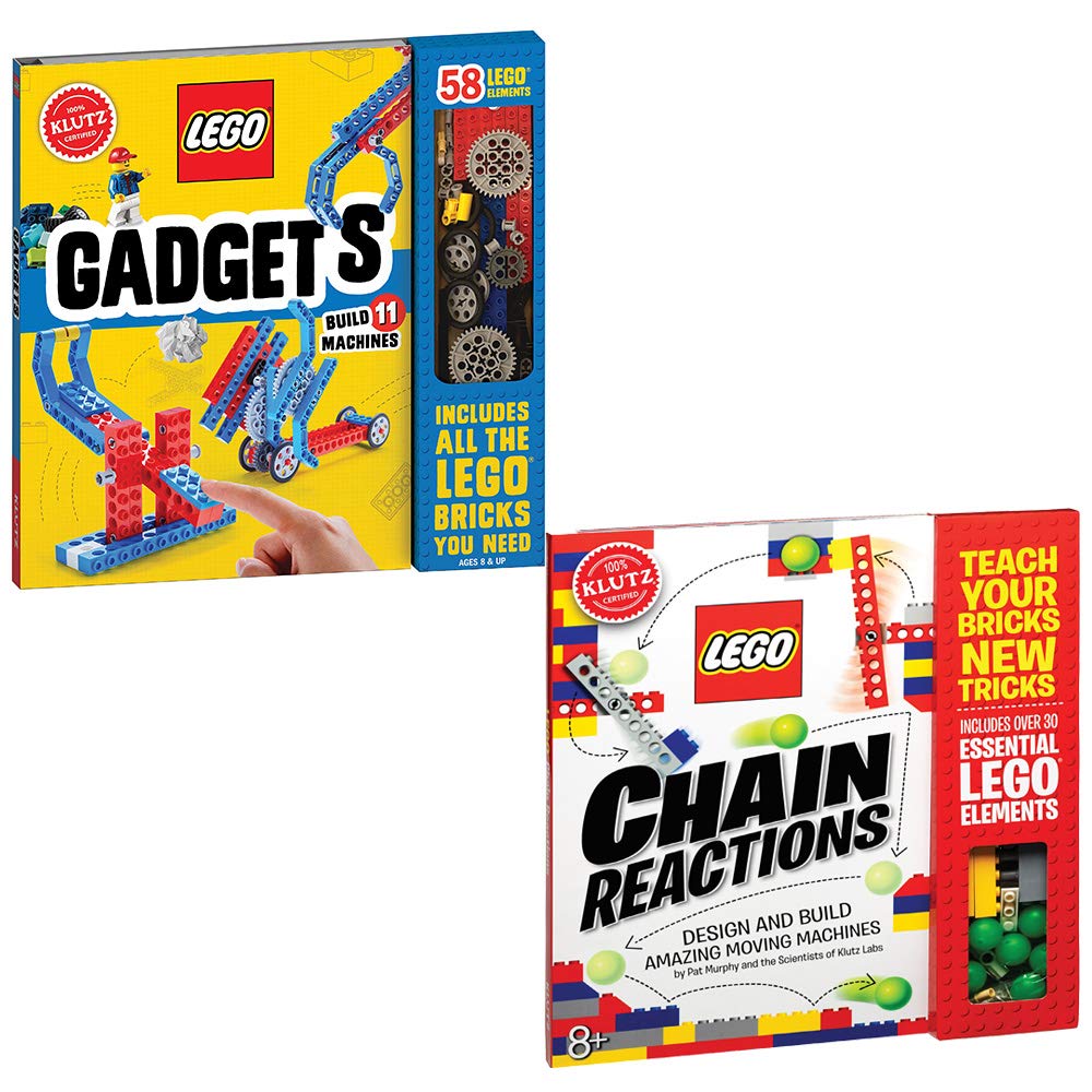 LEGO Gadgets (Klutz) & [Spiral-bound] Lego Chain Reactions 2 Books Col