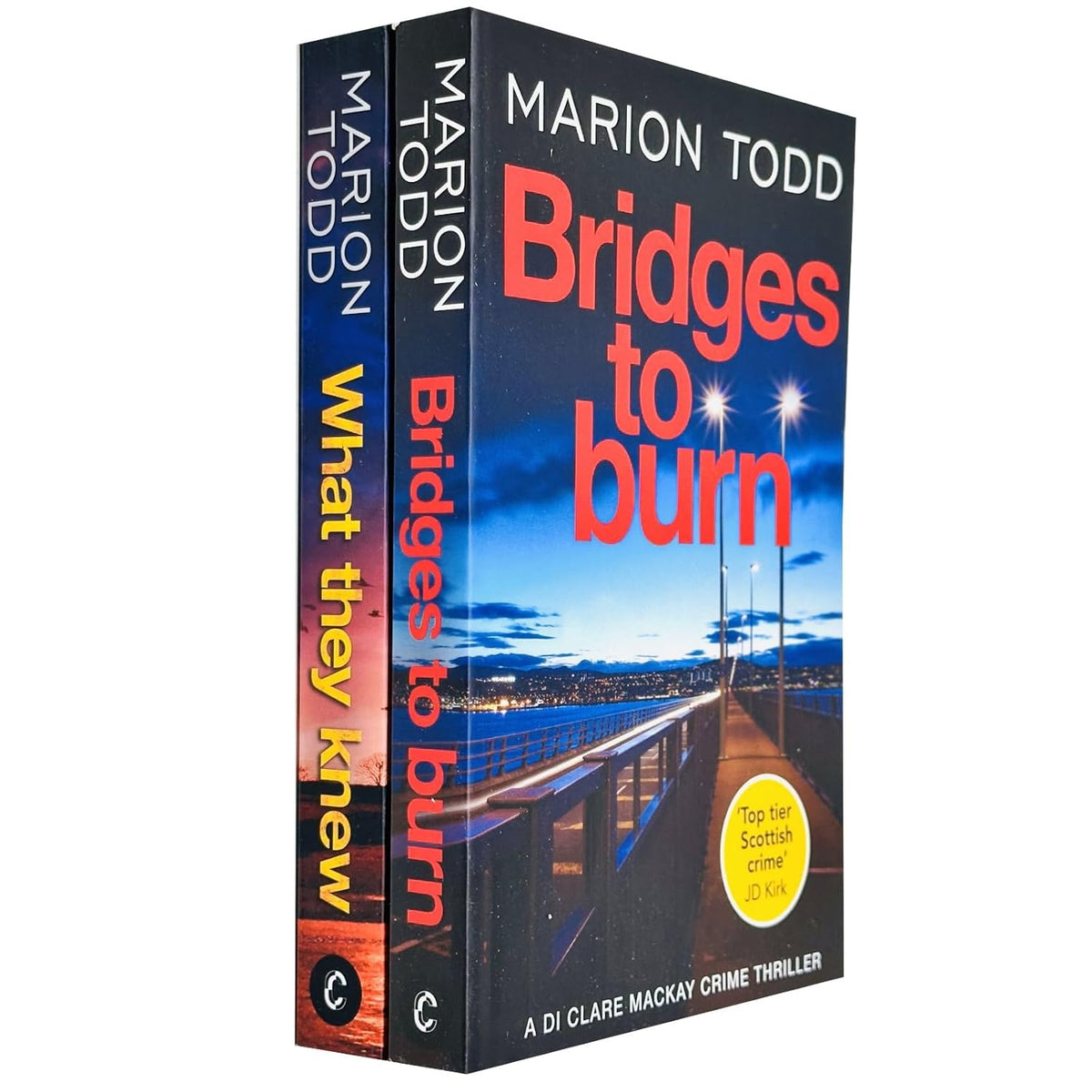 Detective Clare Mackay Series Collection 2 Books Set By Marion Todd (Bridges to Burn & What They ...