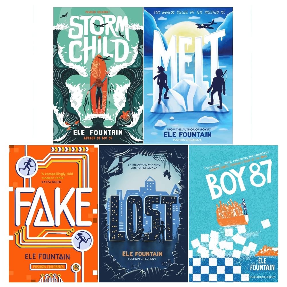 Ele Fountain 5 Books Collection Set (Fake, Boy 87, Storm Child, Melt ...