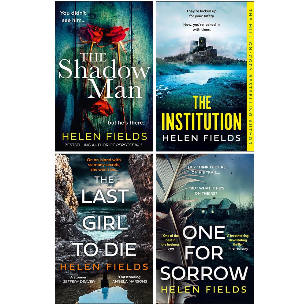 Helen Fields Collection 4 Books Set (The Shadow Man, The Institution ...