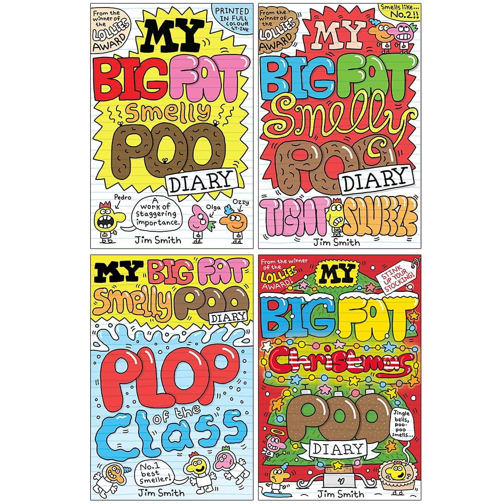 My Big Fat Smelly Poo Diary 4 Books Collection Set By Jim Smith (My Big ...