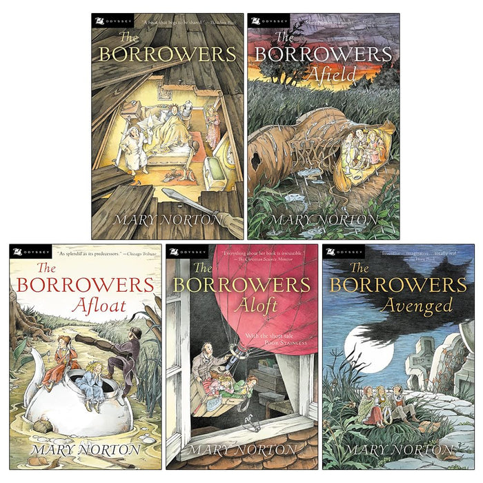 Mary Norton The Borrowers Collection 5 Books Set (The Borrowers, Afield ...