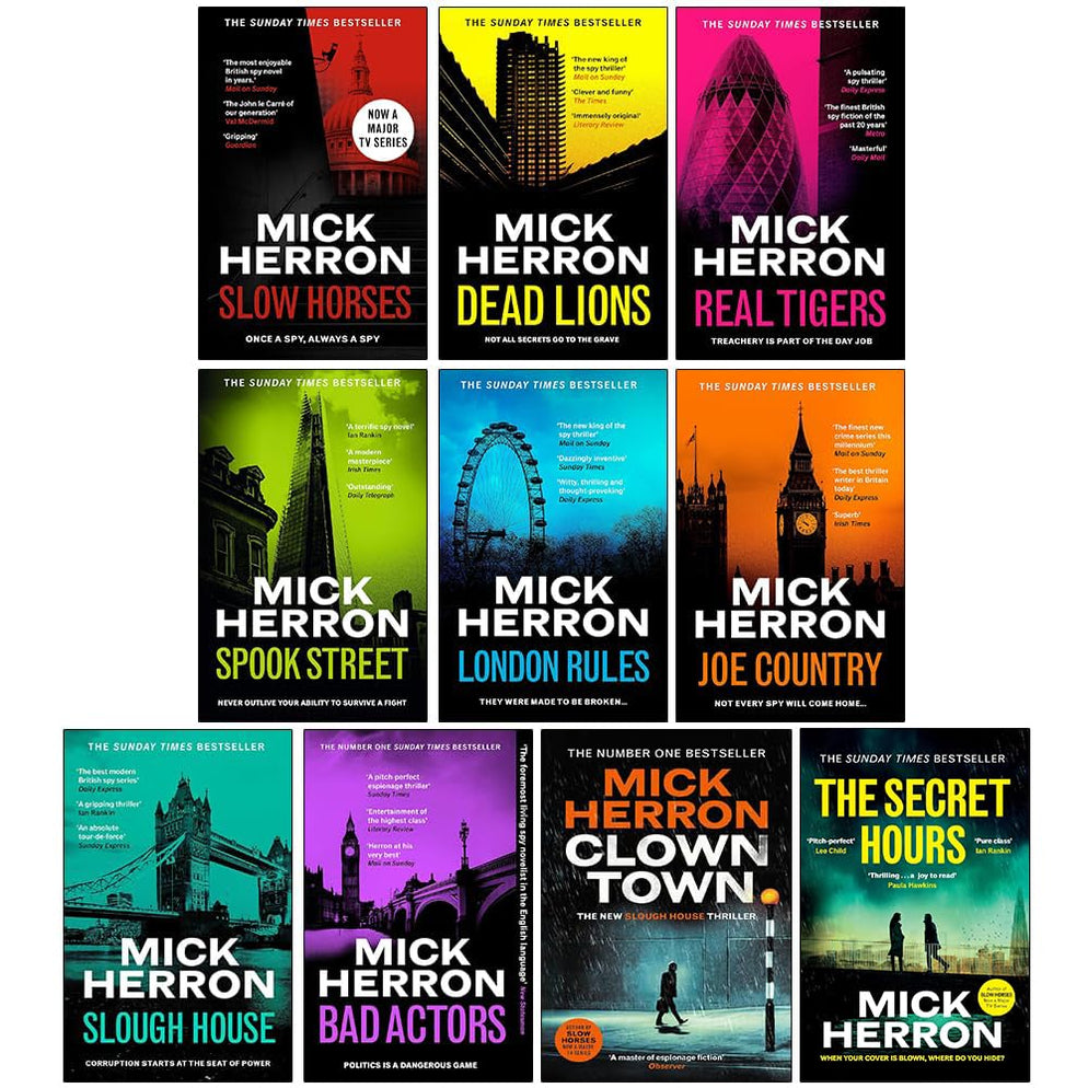 Mick Herron 10 Books Collection Set (Slow Horses, Dead Lions, Real ...