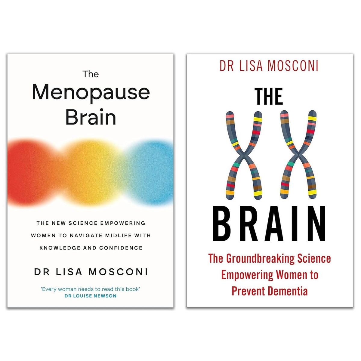 Dr. Lisa Mosconi 2 Books Collection Set (The XX Brain & The Menopause ...