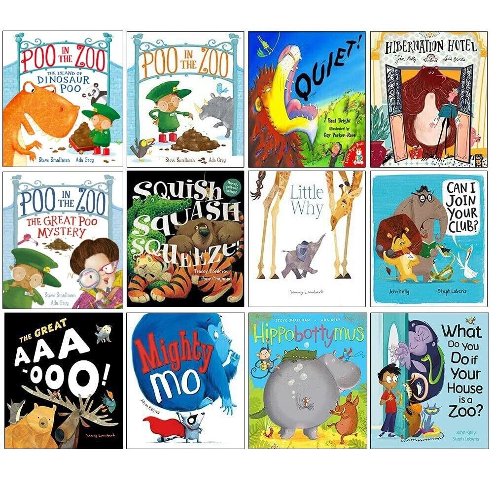 The Zoo Series Children Picture Stories 10 Books Collection Set (Pooh ...