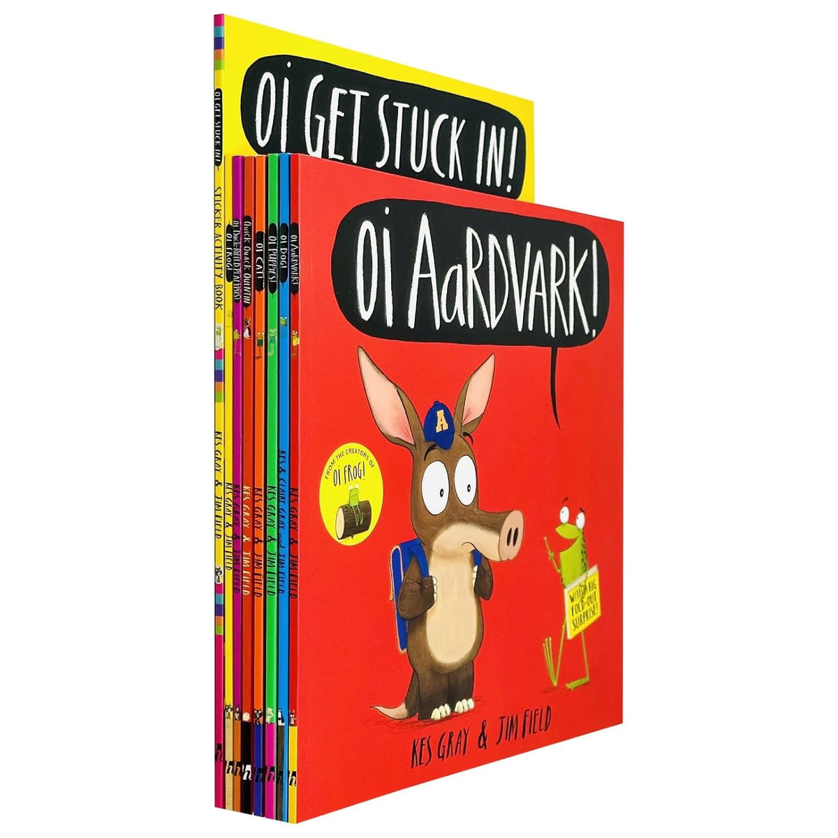 Oi Frog and Friends Collection 8 Books Set by Kes Gray Oi Aardvark!, Oi ...