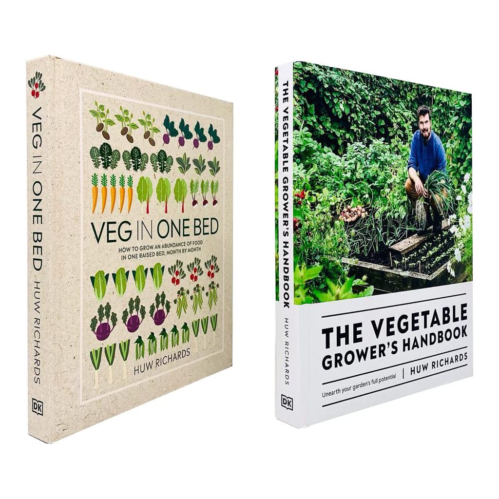 Huw Richards Collection 2 Books Set (Veg in One Bed, The Vegetable Gro ...