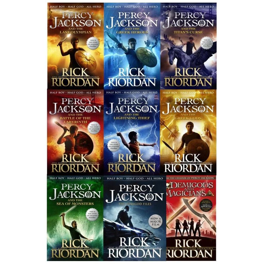 Percy Jackson Collection 9 Books Set by Rick Riordan - Demigods and ...