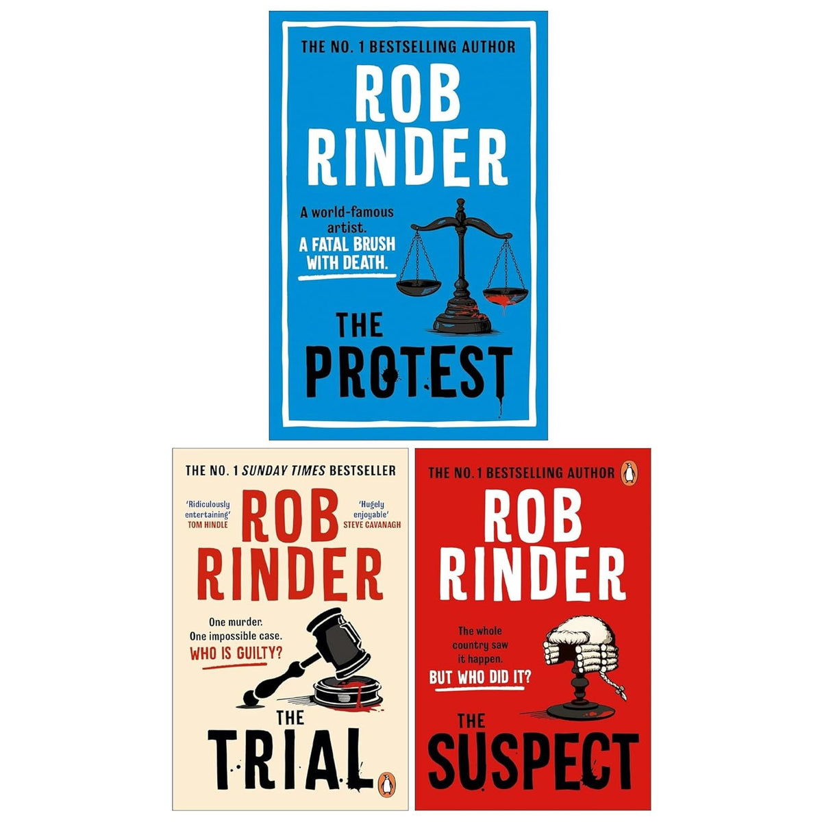 Rob Rinder 3 Books Collection Set (The Protest [Hardback], The Trial