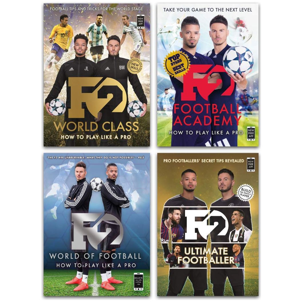 F2 Freestylers Football Series 4 Books Collection Set (F2 World Class, F2 Football Academy, F2 ...